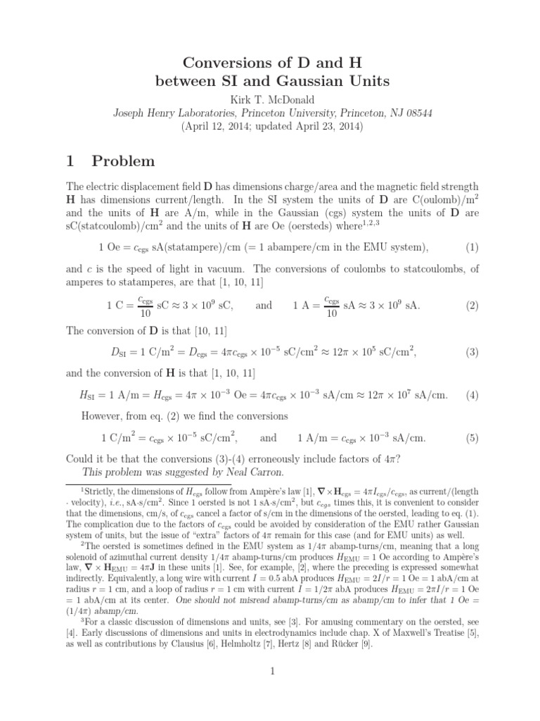 Units Conservation | PDF | Science | Applied And Interdisciplinary Physics