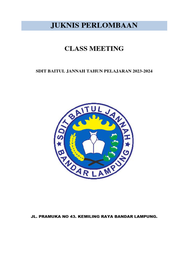 Fix Juknis CM 2023 | PDF