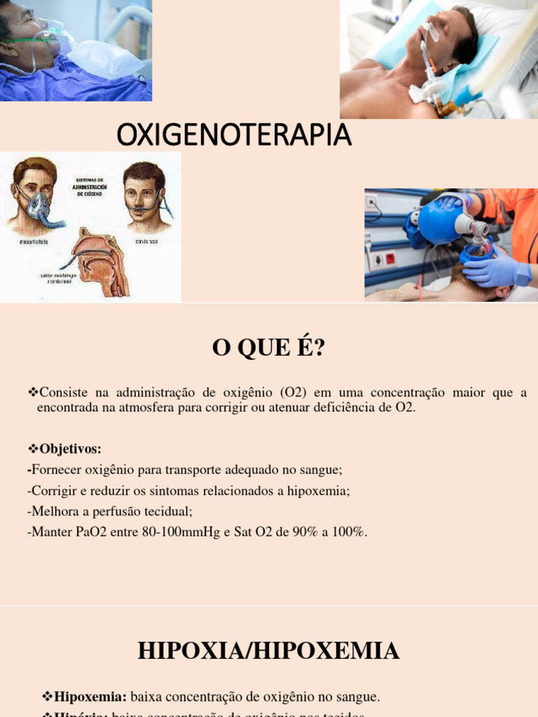 Oxigenoterapia Correto | PDF | Oxigênio | Especialidades médicas