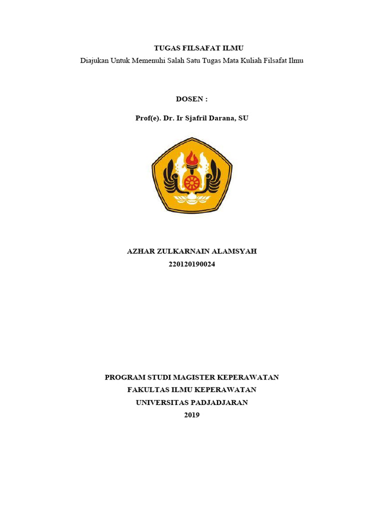 Filsafat Ilmu - Azhar Zulkarnain - KMB | PDF