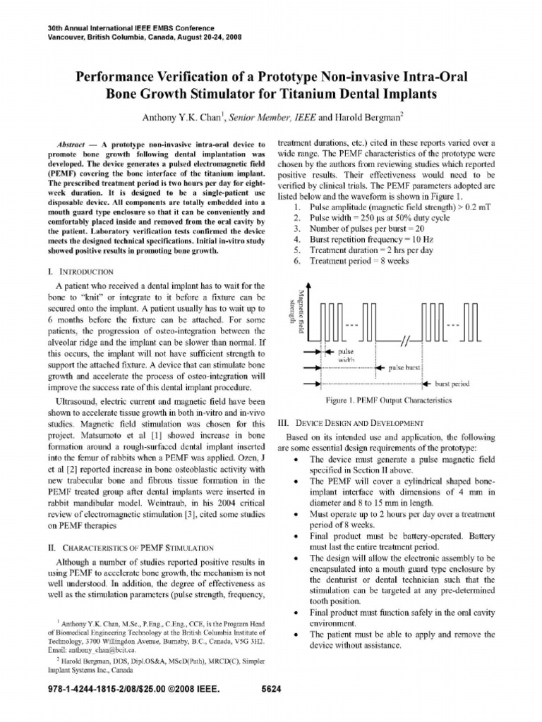Performance Verification of A Prototype Noninvasive IntraOral | PDF ...