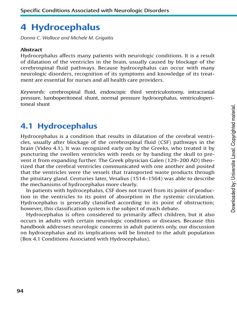 4 Hydrocephalus | PDF | Cerebrospinal Fluid | Medical Imaging