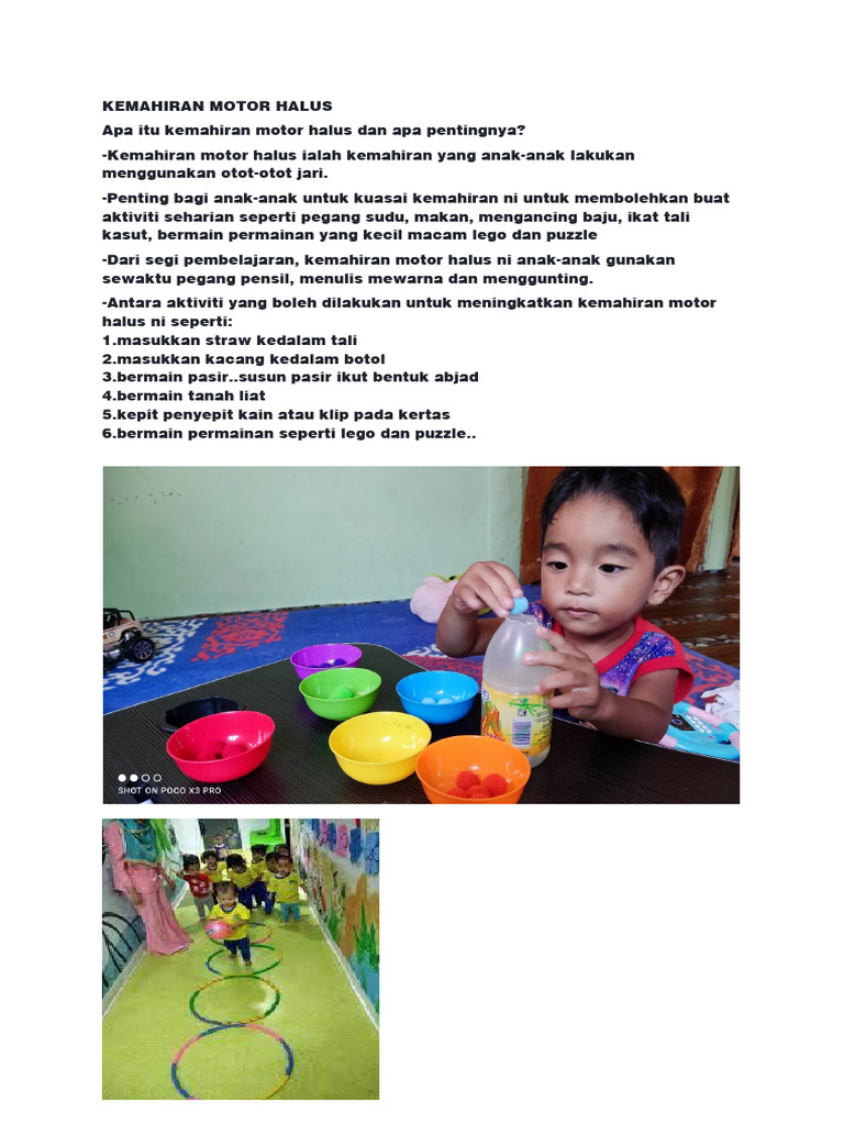 Kemahiran Motor Halus | PDF