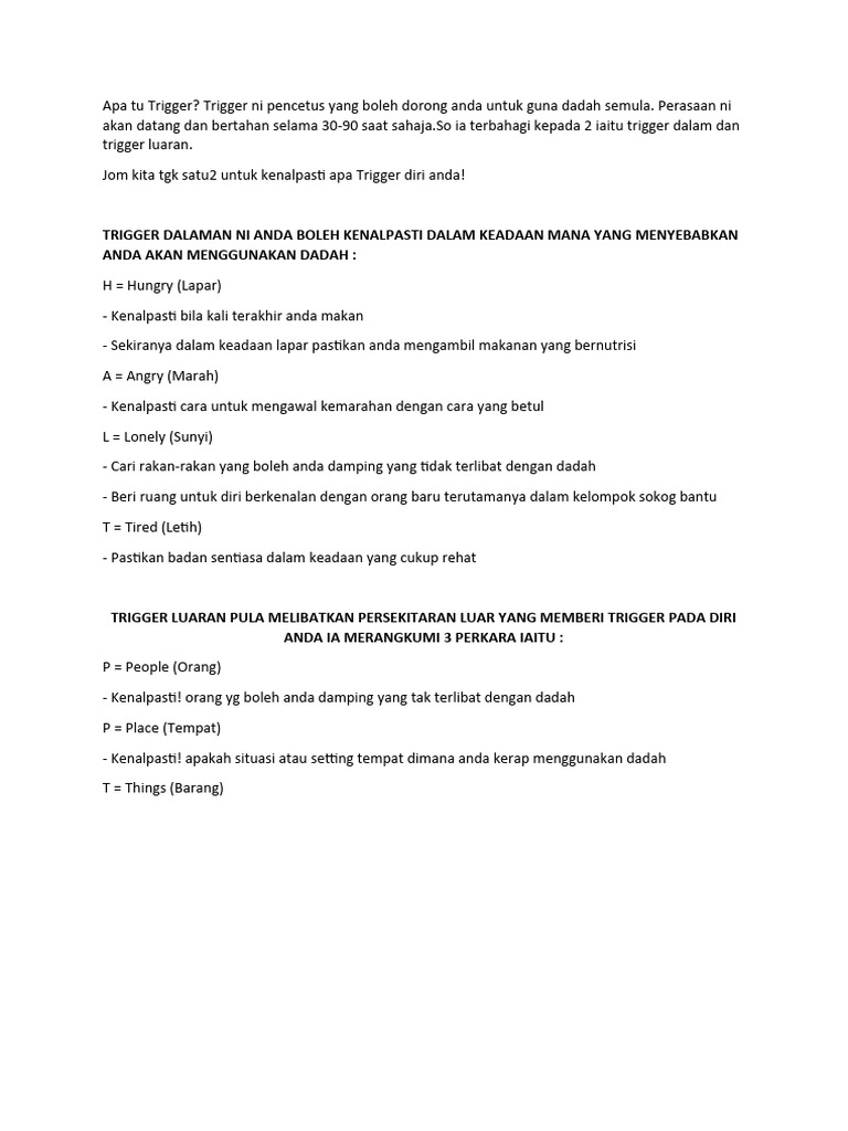 Apa Tu Trigger | PDF