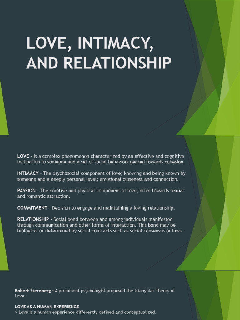 Understanding Love and Intimacy | PDF | Love | Emotions
