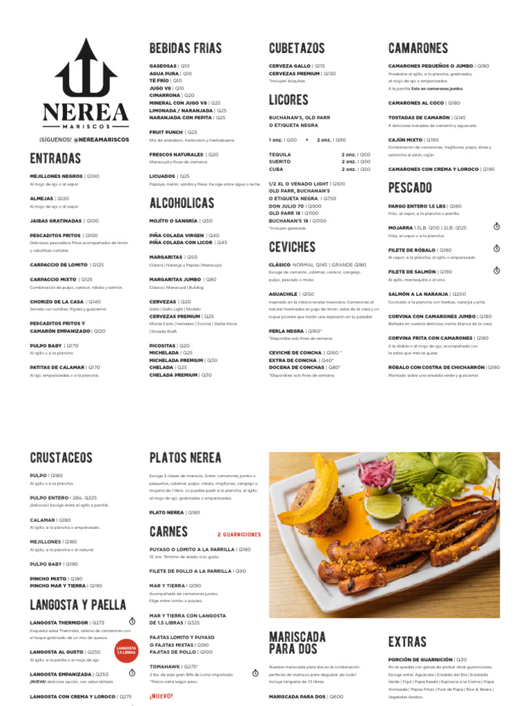 Menú Chiquimula | PDF | Mariscos | Alimentos