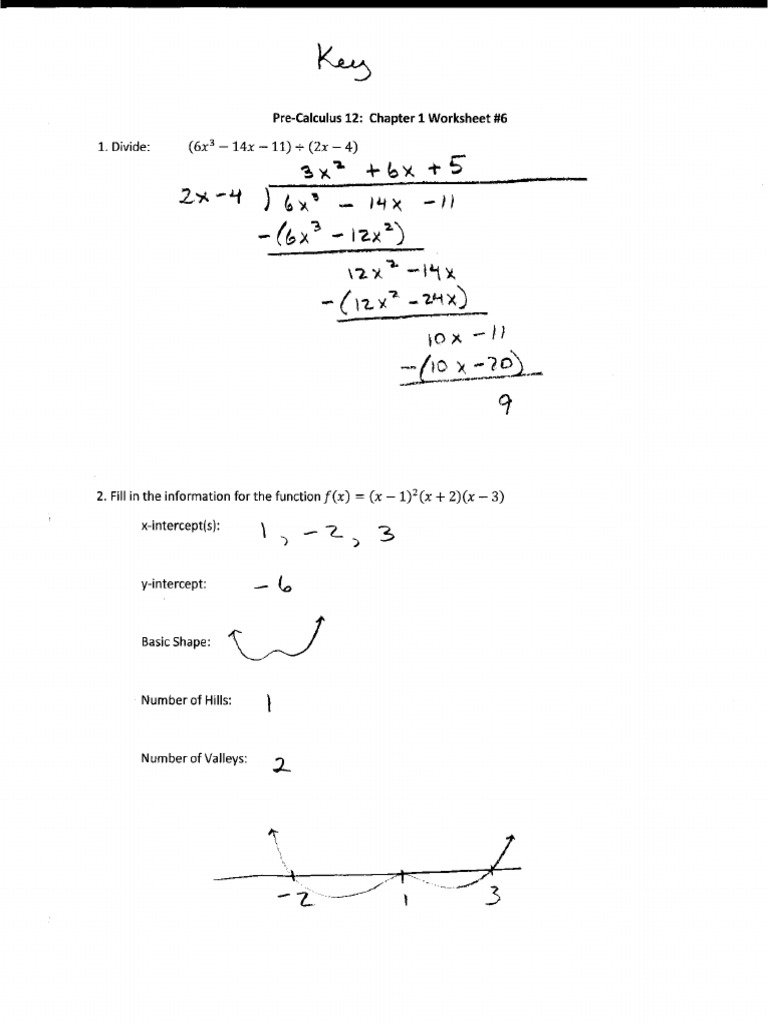 Solutions HW 6 CH 1 Math 12 | PDF