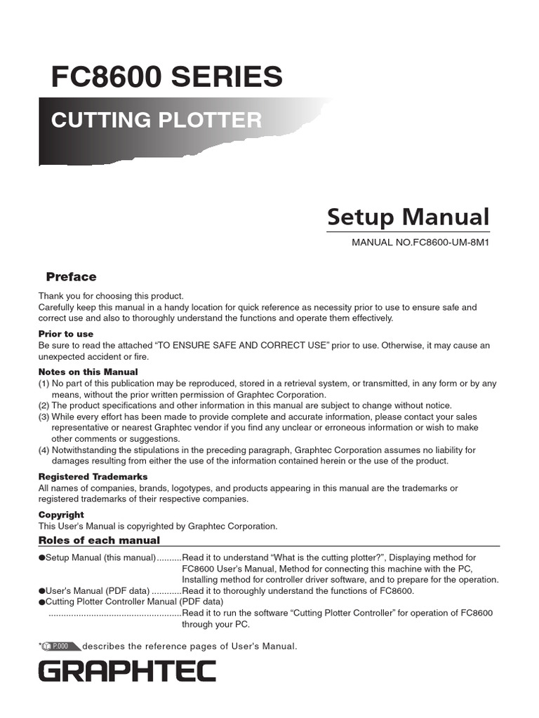 FC Series: Cutting Plotter | PDF | Installation (Computer Programs) | Microsoft Windows