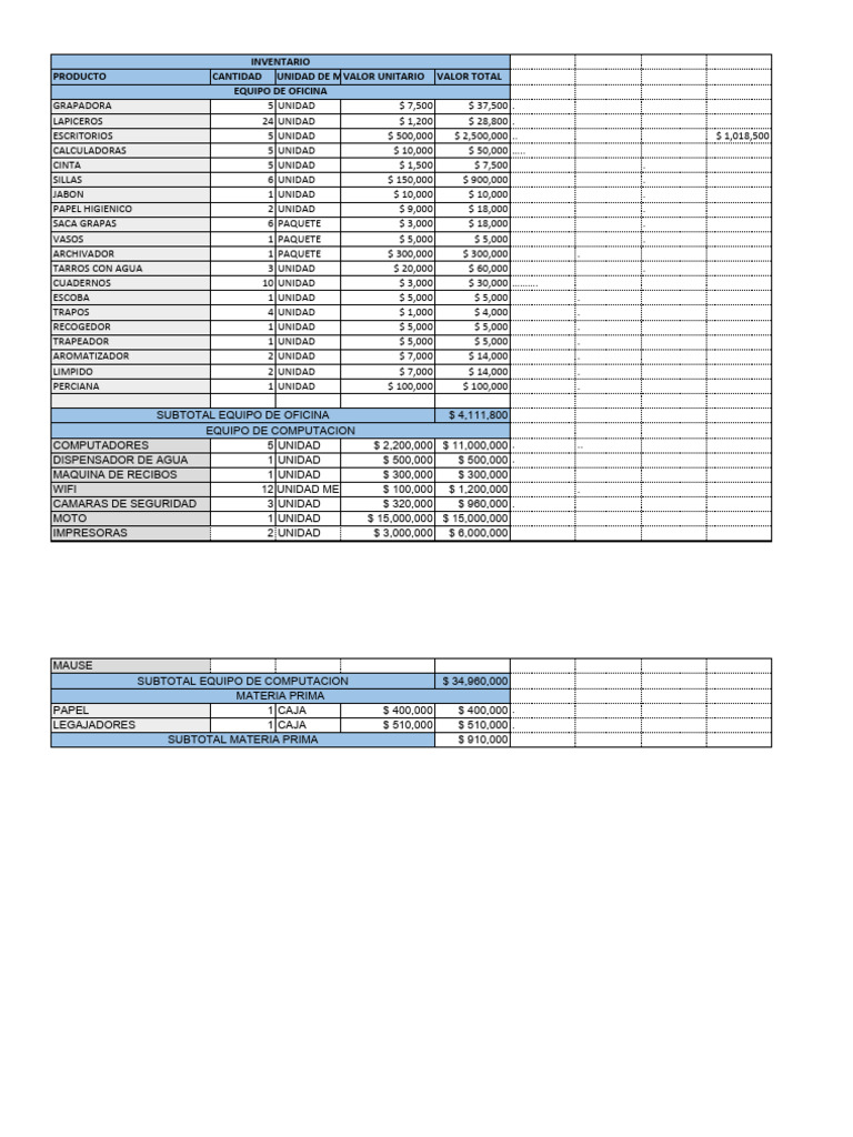 Proyecto Contable | PDF | Bienes manufacturados | Informática