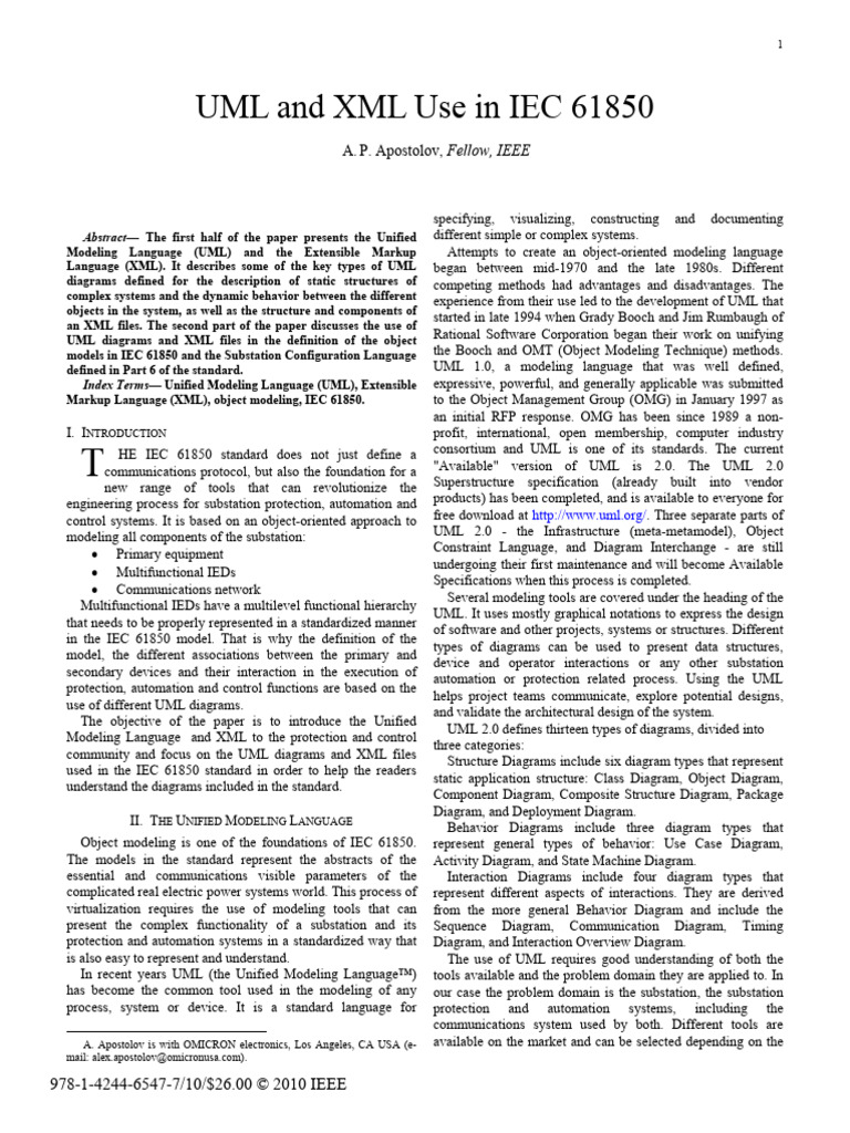 S15.s1 - UML and XML Use in IEC 61850 Apostolov2010 | PDF | Unified ... S15.s1 - UML and XML Use in IEC 61850 Apostolov2010 | PDF | Unified ...