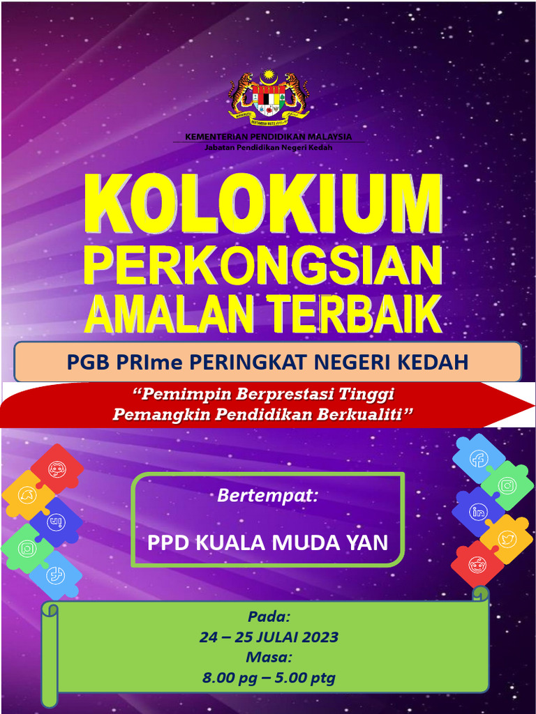 BUKU PROGRAM KOLOKIUM AMALAN TERBAIK PGB PRIme PERINGKAT NEGERI KEDAH 2023 Final | PDF | Karier ...