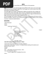 Advanced Web Designing All Sops (SOP1 To SOP5) | PDF | Software ...