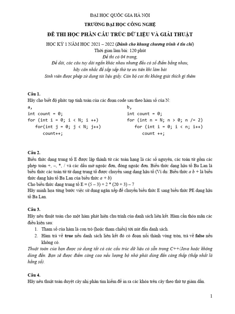 Dsa Final 2021 4cp | PDF