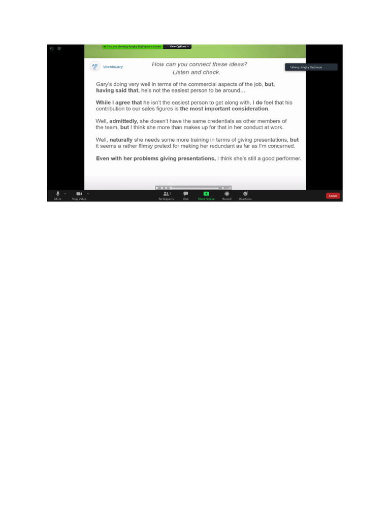 f2f Adv - Conjunction | PDF