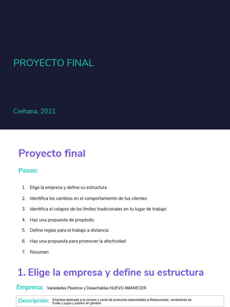 Proyecto Final | PDF | Economias | Business