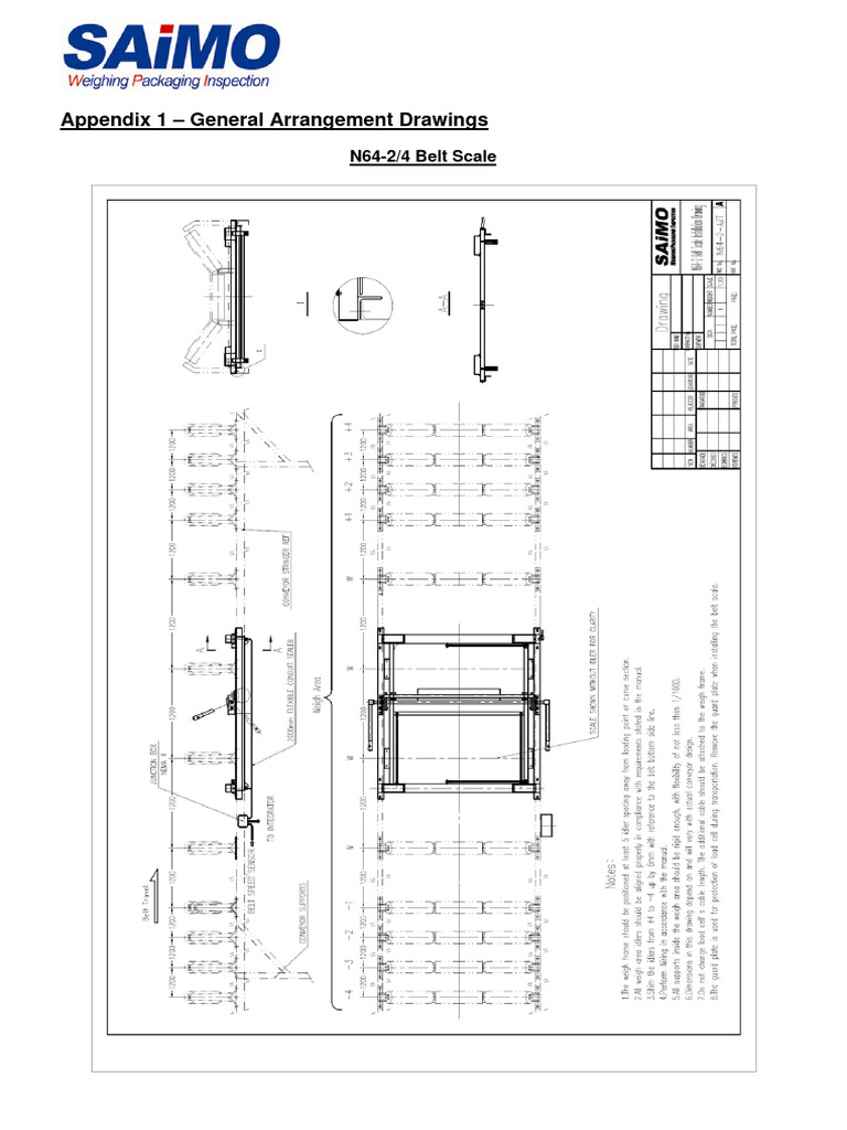 N64-2/4 Belt Scale Drawings | PDF | Science & Mathematics | Teaching ...