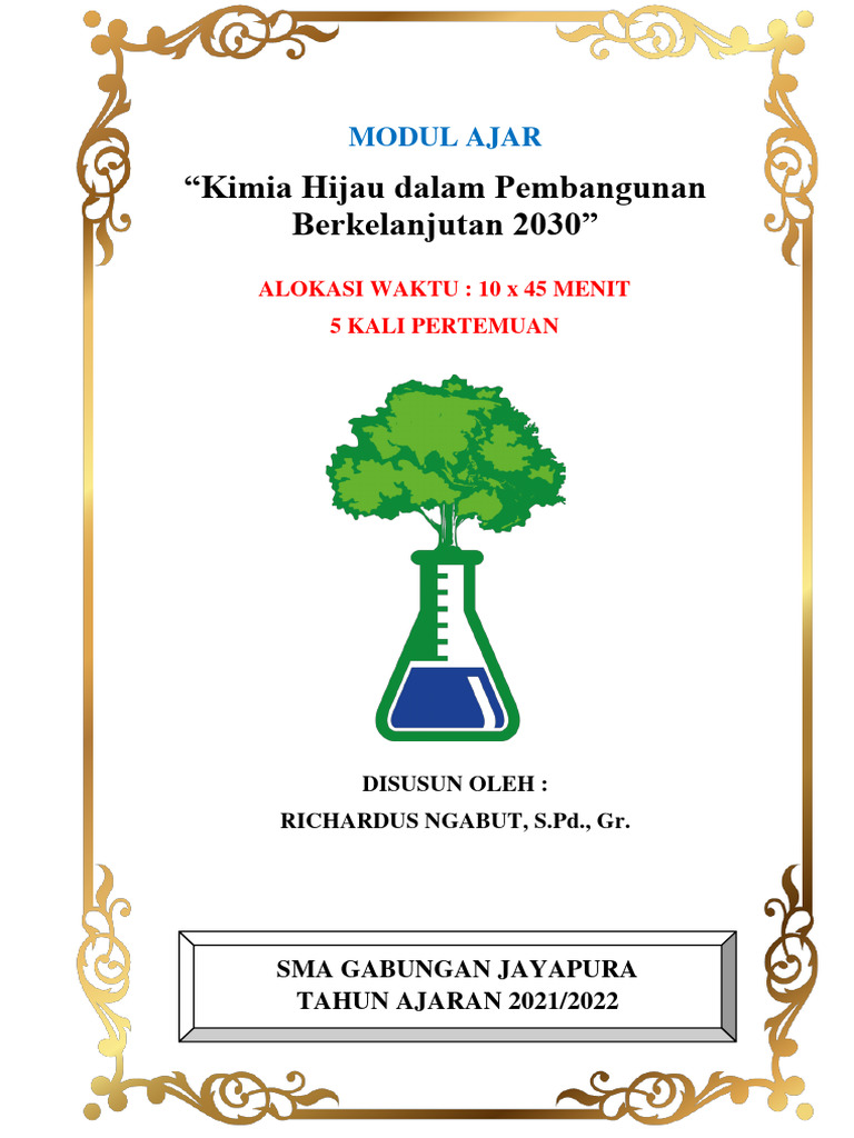 Modul Ajar Kimia Hijau - Final | PDF
