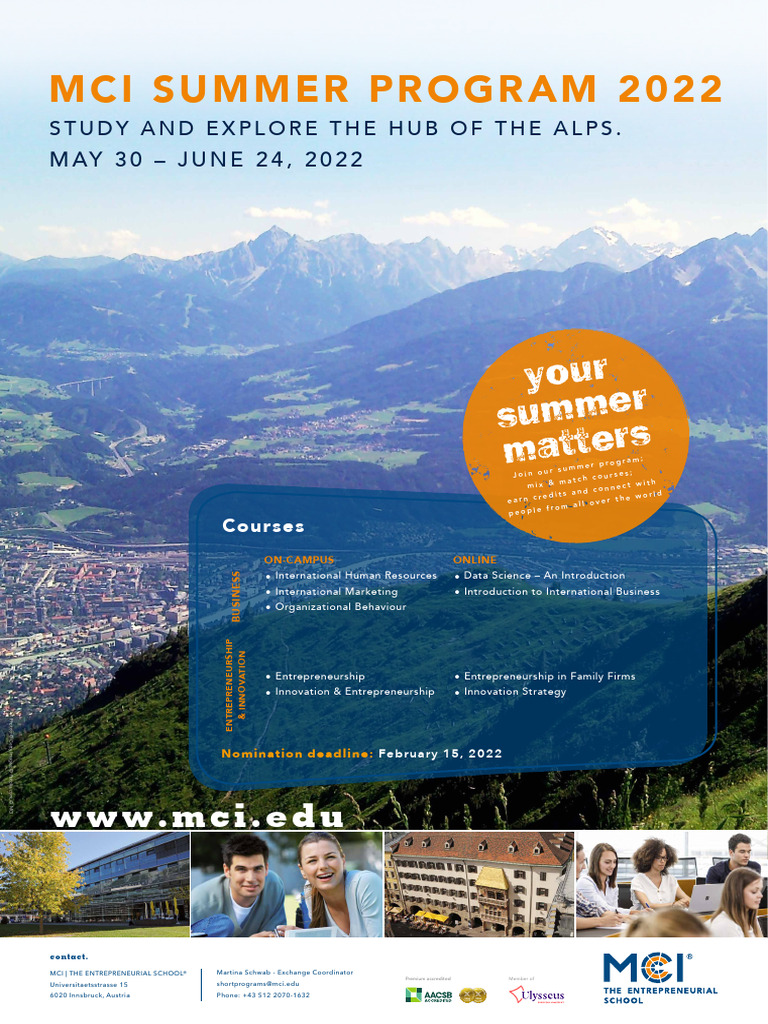 Poster Summer Program 2022 | PDF | Business | Leadership