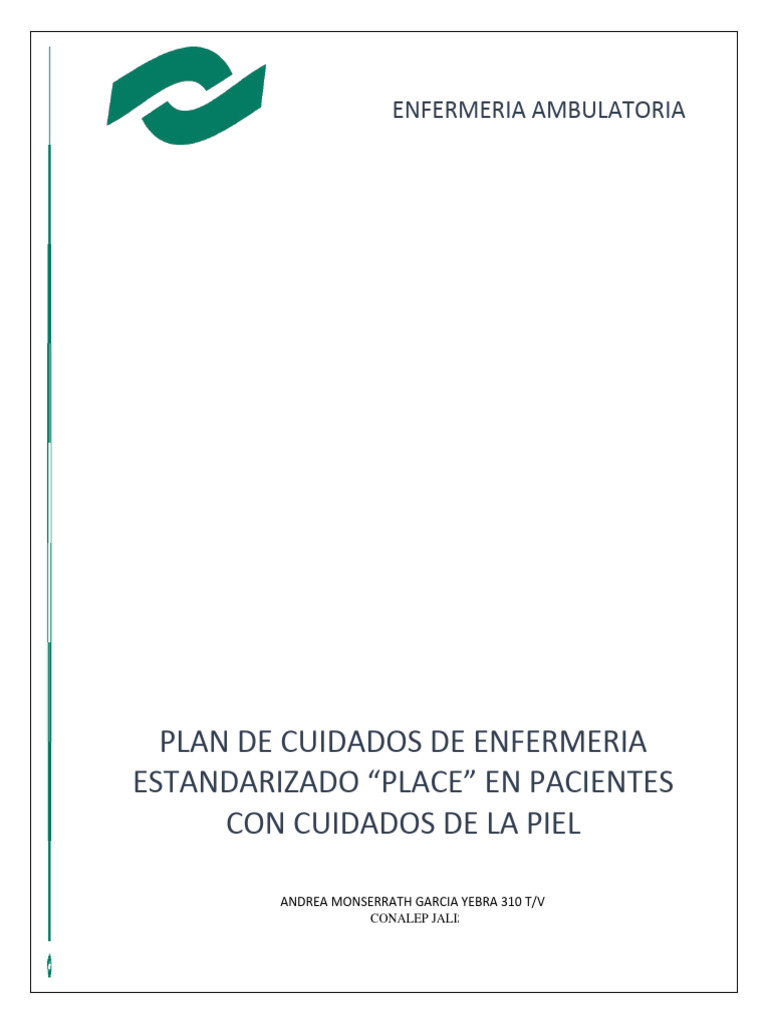 Plan de Cuidados PLACE para Ulcera Varicosa | PDF | Herida | Enfermería