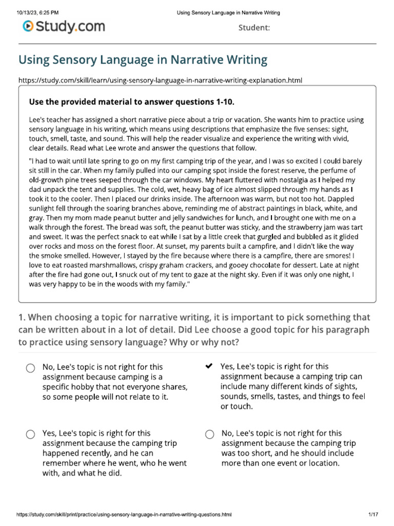 Quiz Answer Key | PDF