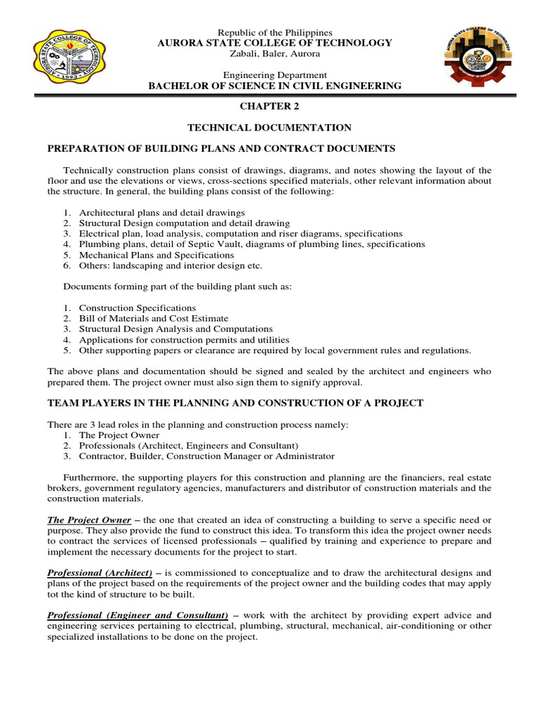 Chapter 2 - Technical Documents - Residential Design | PDF | Specification (Technical Standard ...
