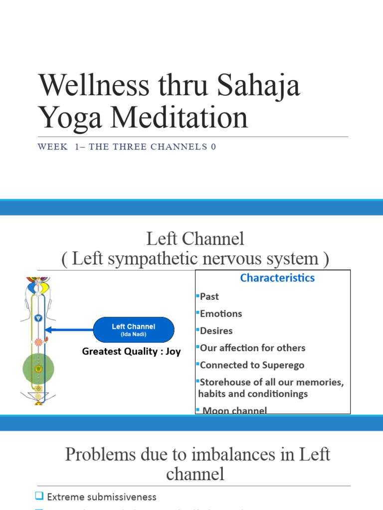 Follow - UP - Week - 1 - Three - Channels - Residual - Energy Sahaja ...