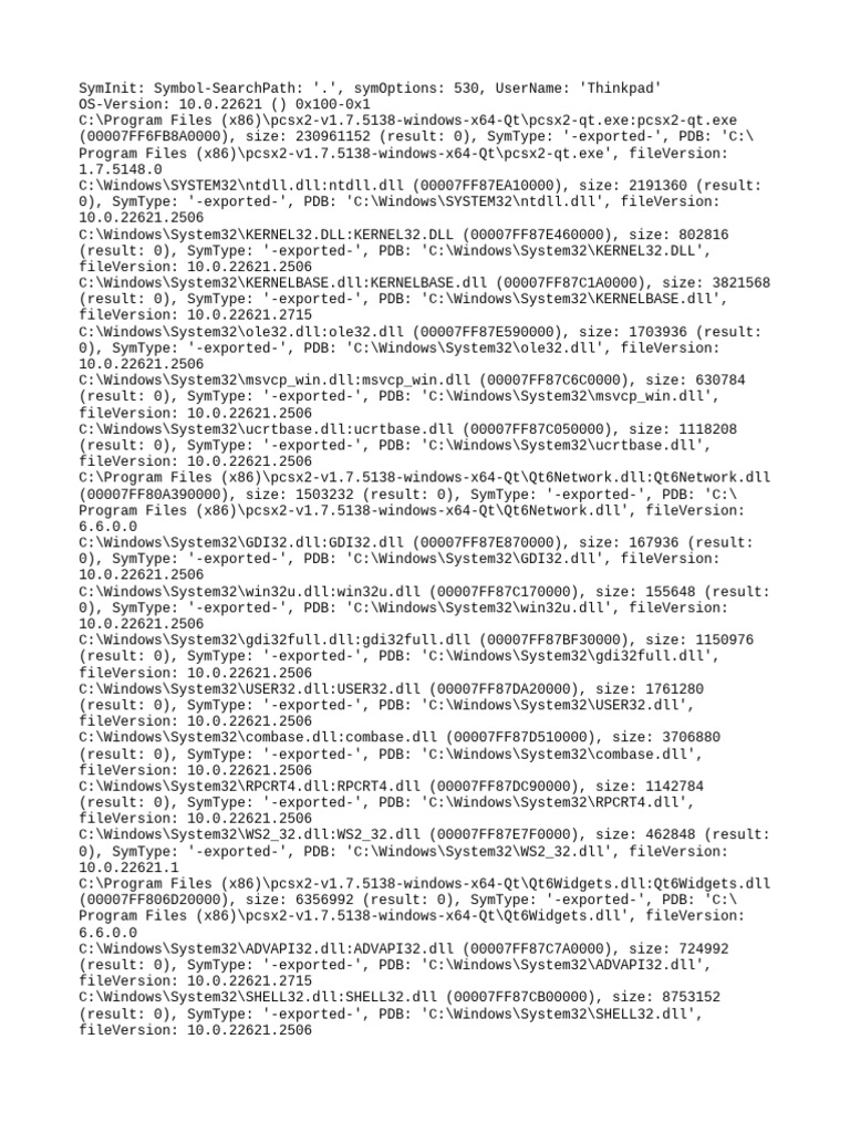 Crash 2023 11 29 08 31 19 050 | PDF | Software Engineering | Computer Architecture