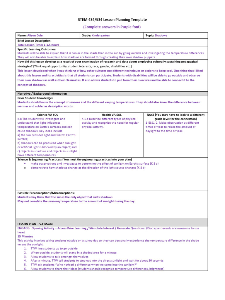 Shadows Lesson | Download Free PDF | Shadow | Learning