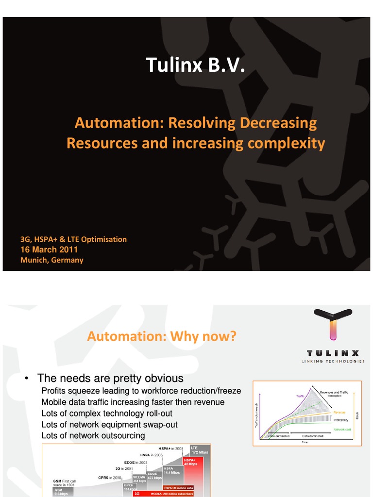 Automation Resolving Decreasing Resources and Increasing Complexity TULINX B.V. | PDF | Program ...