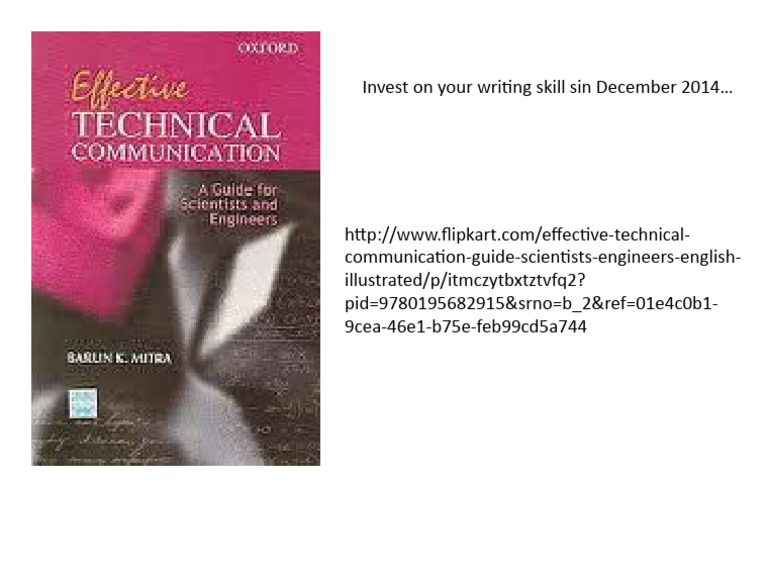Effective Technical Communication Book - Barun Mitra | PDF