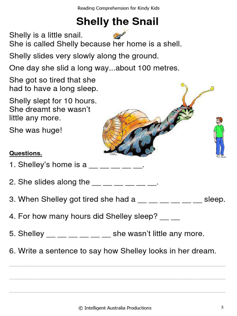 Reading Comprehension for Kids | PDF