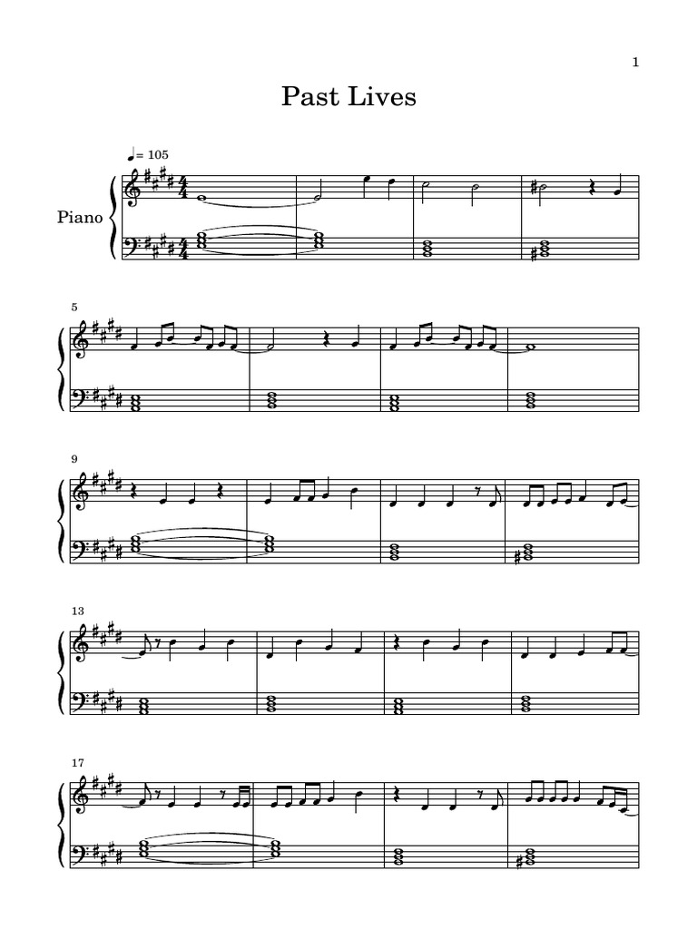 Exploring Past Lives Through Piano | PDF