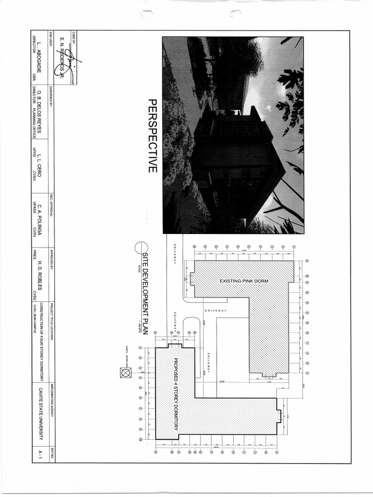 Plan Four Storey Dormitory | PDF