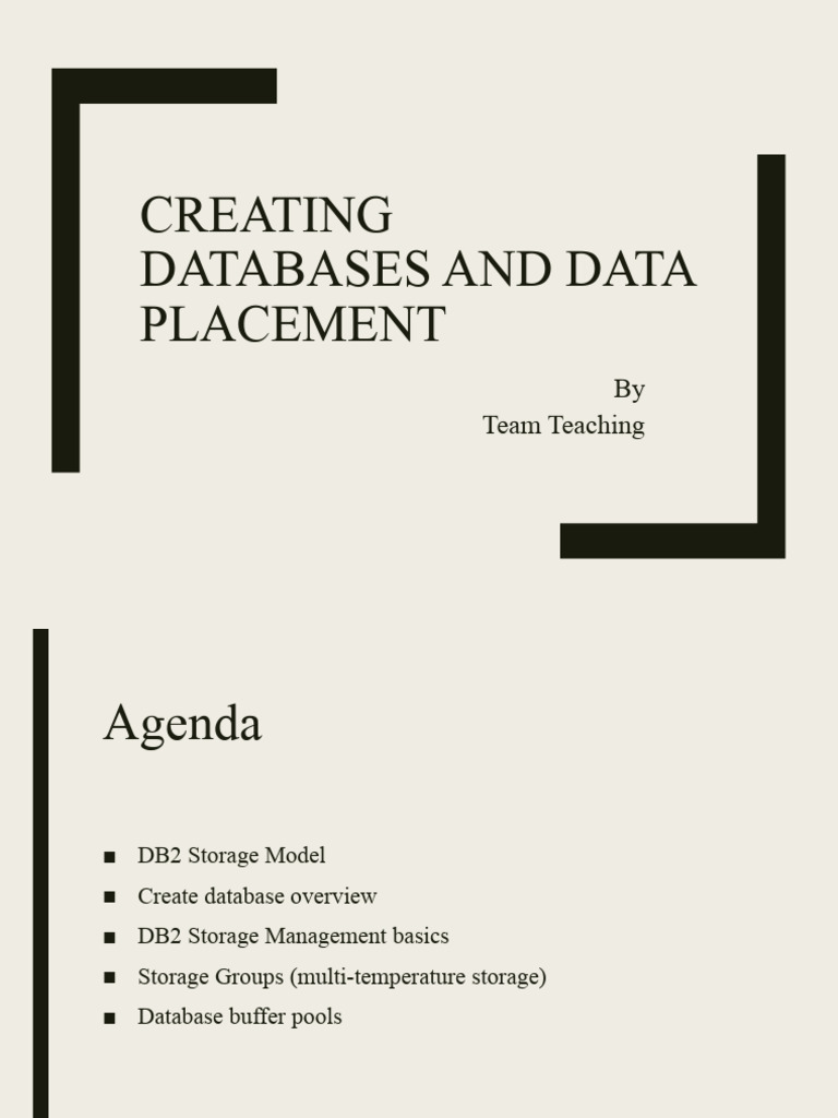 02-Creating Databases and Data Placement | PDF | Databases | Table (Database)