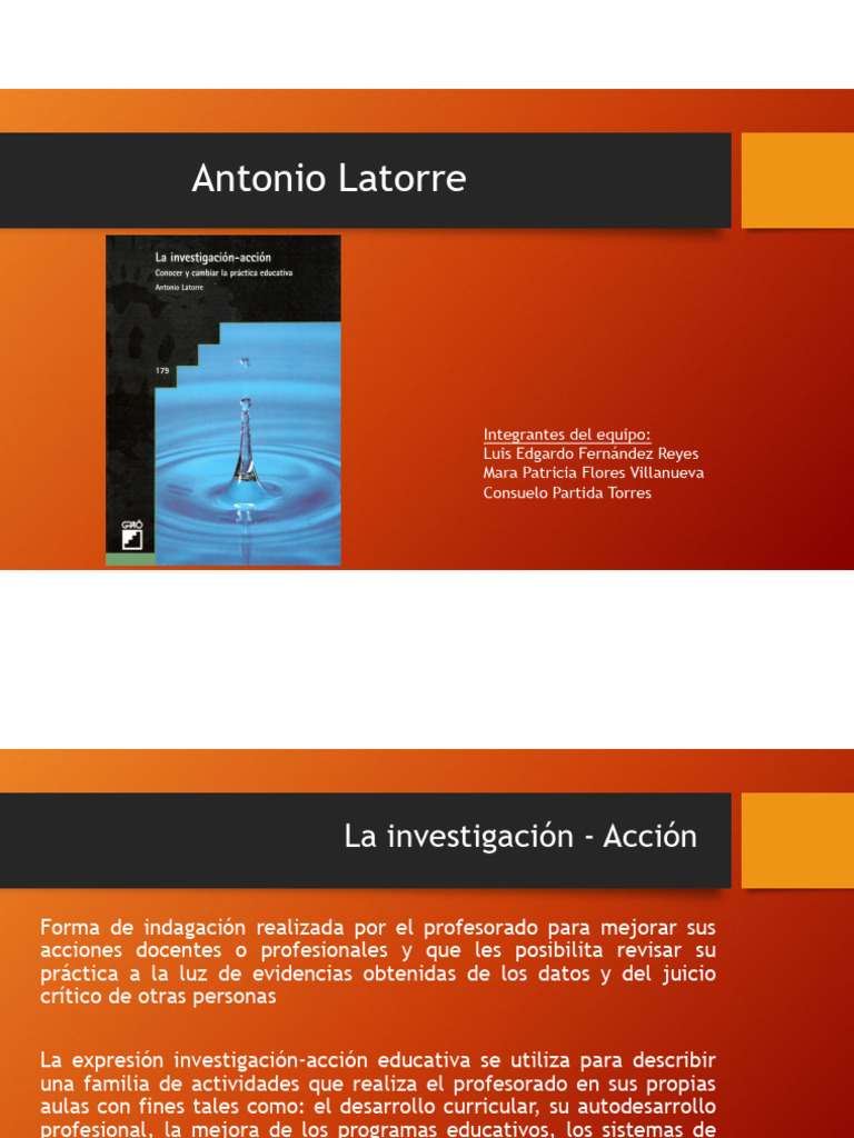 4 - Antonio Latorre | PDF | Investigación para la Acción | Metodología