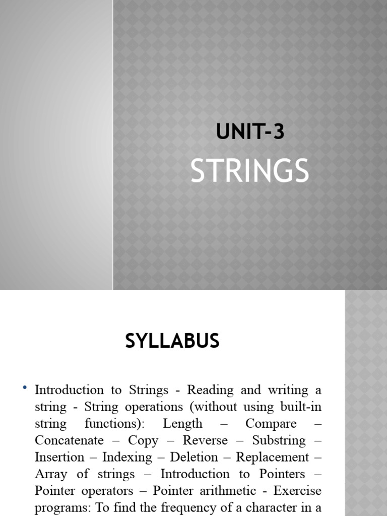 3 String Pdf Pointer Computer Programming Variable Computer 1947
