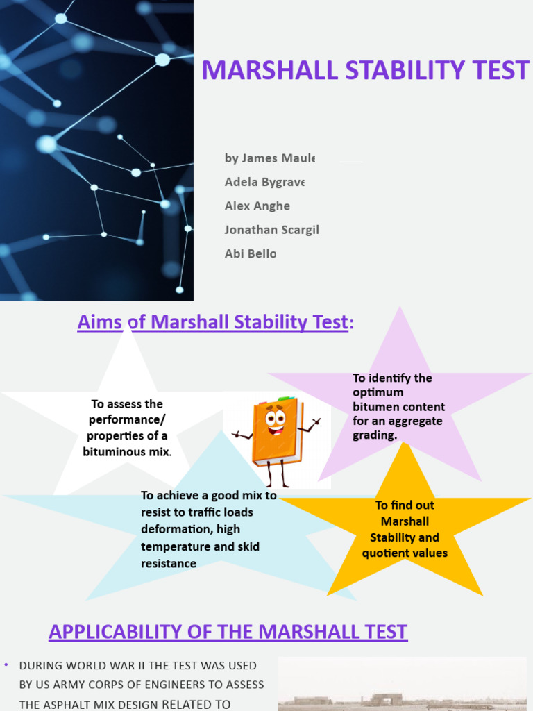 Marshall Test Presentation Pdf Temperature Construction Aggregate