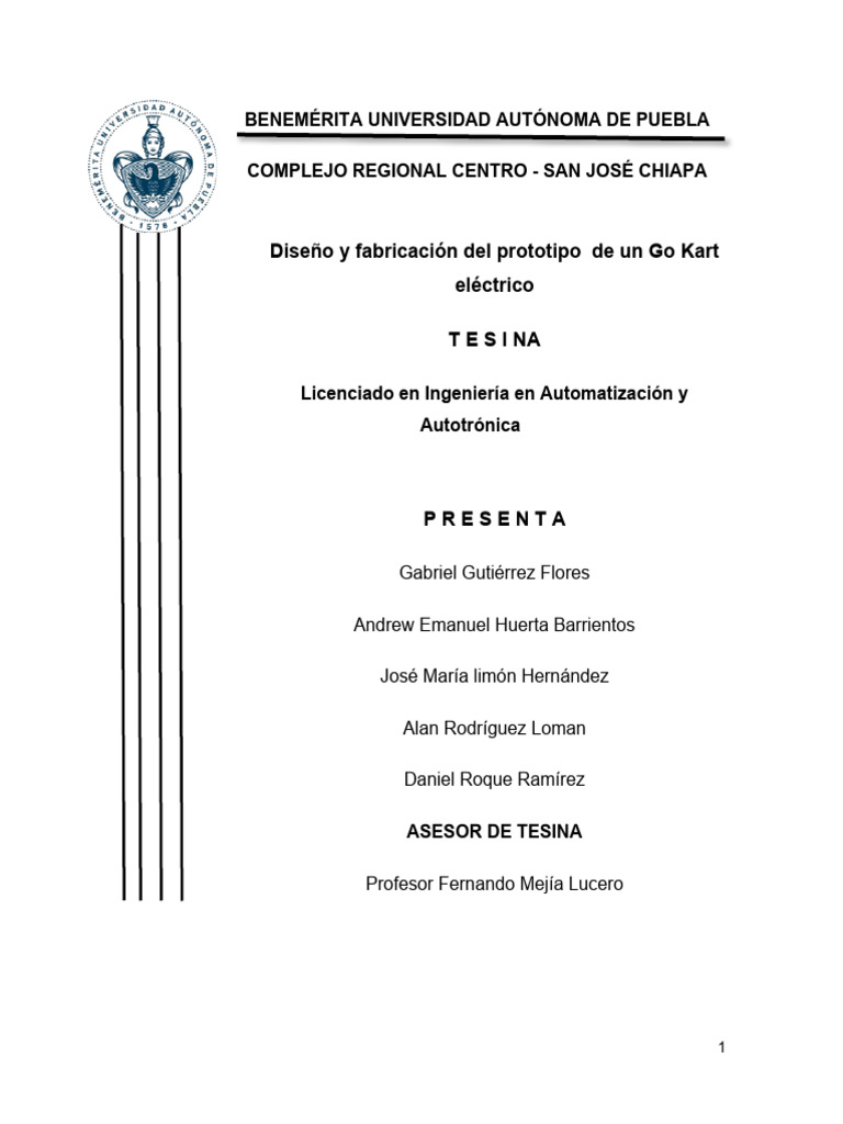 Proyecto Final Go Kart | PDF