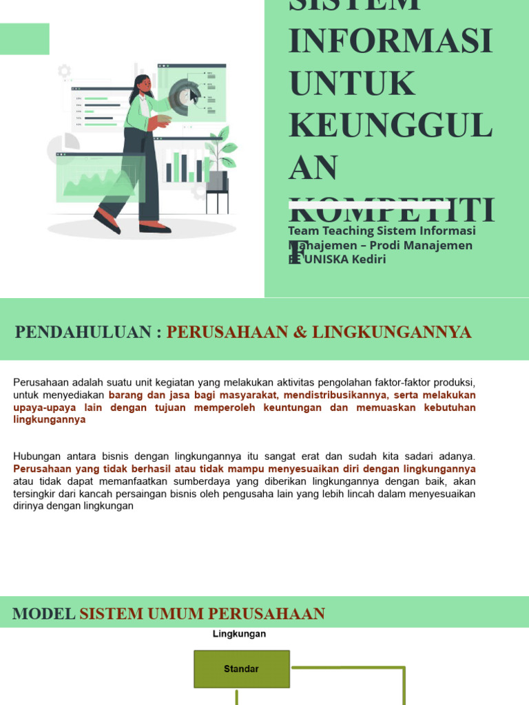 6 - Si Untuk Keunggulan Kompetitif | PDF | Bisnis | Pengelolaan Keuangan & Uang