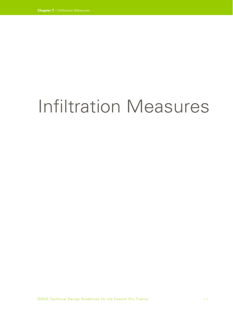 GUIDELINES 7 Infiltration FINAL | PDF | Hydrology | Surface Runoff