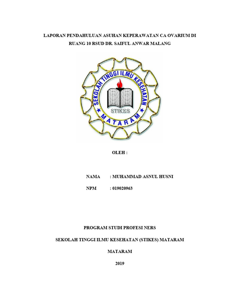 Asuhan Keperawatan Kanker Ovarium RSUD Malang | PDF