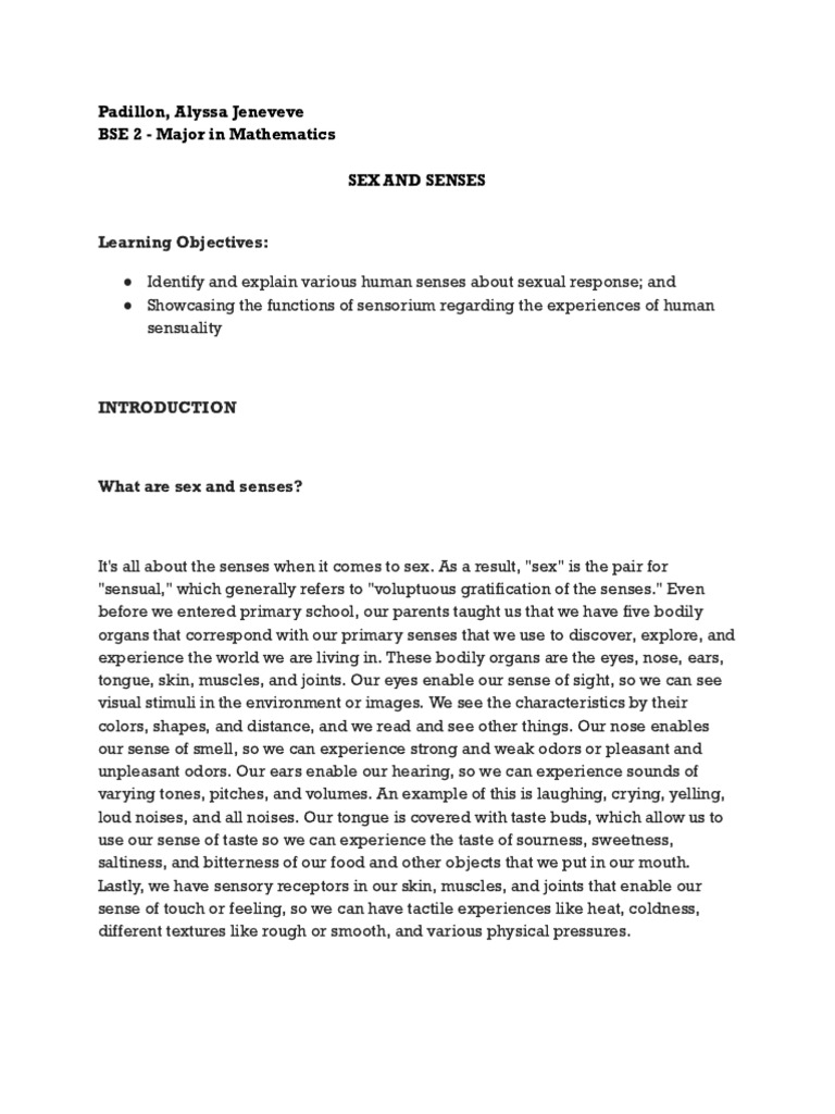 GENSOC Lesson 10 | PDF | Senses | Emotions