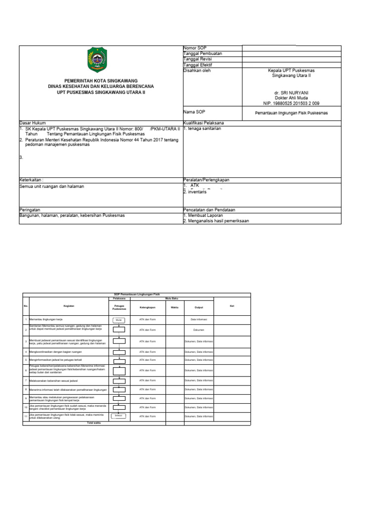 SOP Pemeliharaan Dan Pemantauan Instalasi Listrik | PDF