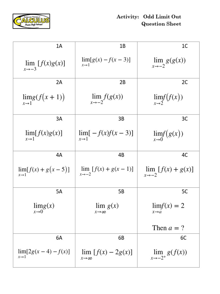 11 - Odd Limit Out - Question Sets | PDF