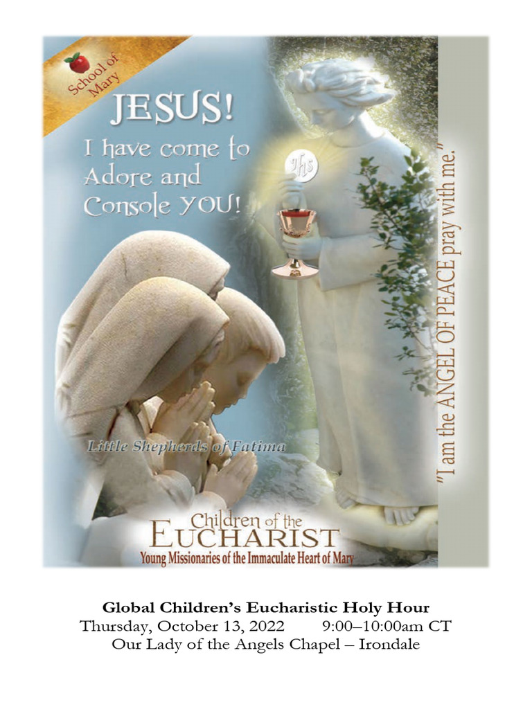 Global Childrens Eucharistic Holy Hour 101322 Booklet Online | PDF ...