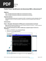 13.1.3 Packet Tracer - Identify MAC and IP Addresses - ILM | PDF | Protocolos de internet ...
