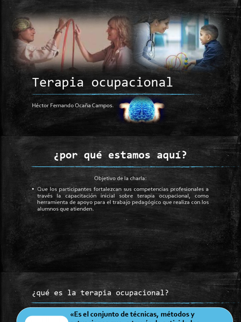 Introducción a la Terapia Ocupacional | PDF | Terapia ocupacional ...