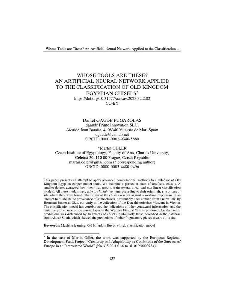 Whose Tools Are These An Artificial Neur | PDF | Machine Learning | Science