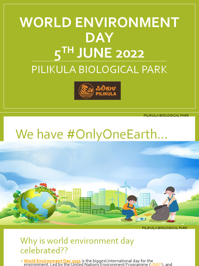 World Environment Day 2022 Overview | PDF | Natural Environment ...