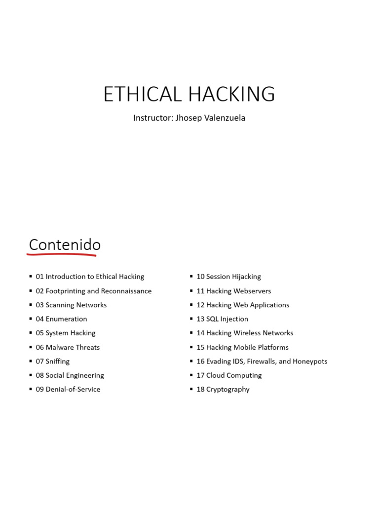 Ethical Hacking | PDF | Transmission Control Protocol | Osi Model